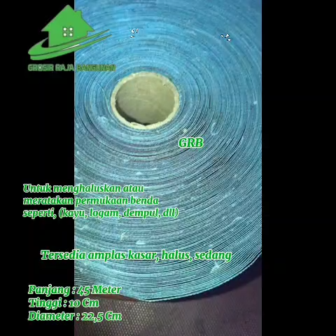 Amplas Roll Gird No 60 dan 220 / Amplas Besi Kayu / Ukuran 4" x 50 Yard ...