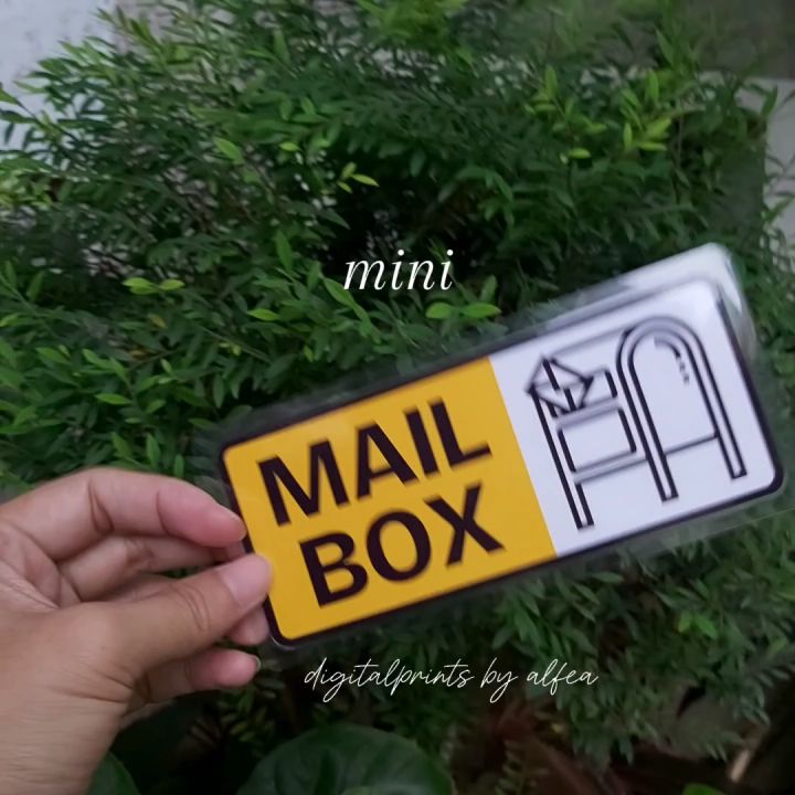 mailbox signage | mailbox laminated signage | laminated signage | Lazada PH