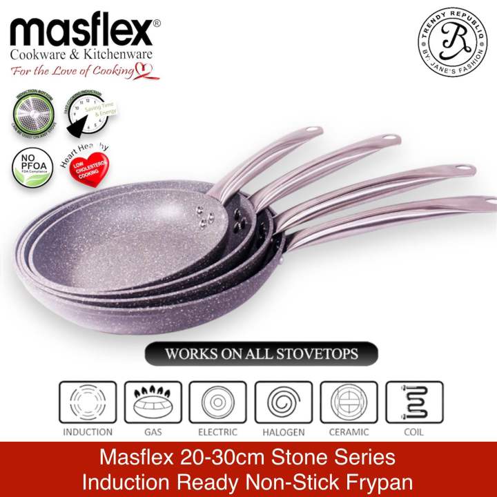 Masflex Original 20 cm to 30 cm Stone Forged Non-Stick Induction Ready ...