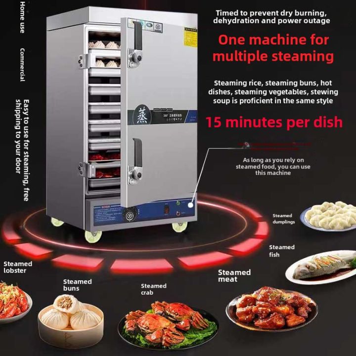 Automatic Steamed Rice Gas Fired Steam Cabinet Stainless Steel Rice ...