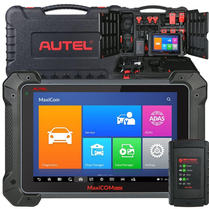 Autel MaxiCOM MK908 II 10.1 Inch Full System OBD2 Scanner,Full System Diagnostic Scanner ...