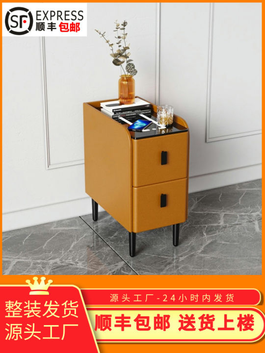 Ultra-Narrow Small Smart Bedside Table Wireless Charging Fingerprint ...