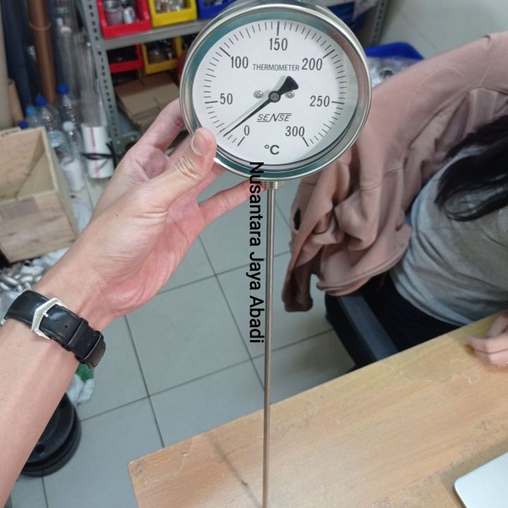 Thermometer Temperature Gauge Raket Bottom SENSE 4 " inchi 300 ° C Derajat Celcius 50 cm ...