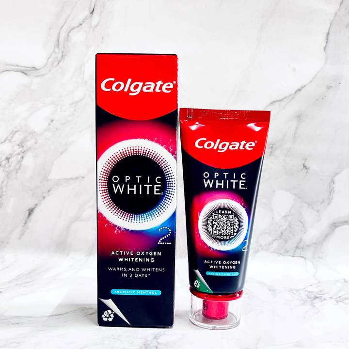Colgate Optic White O2 Oxygen Whitening Toothpaste (85g / 20g) | Lazada