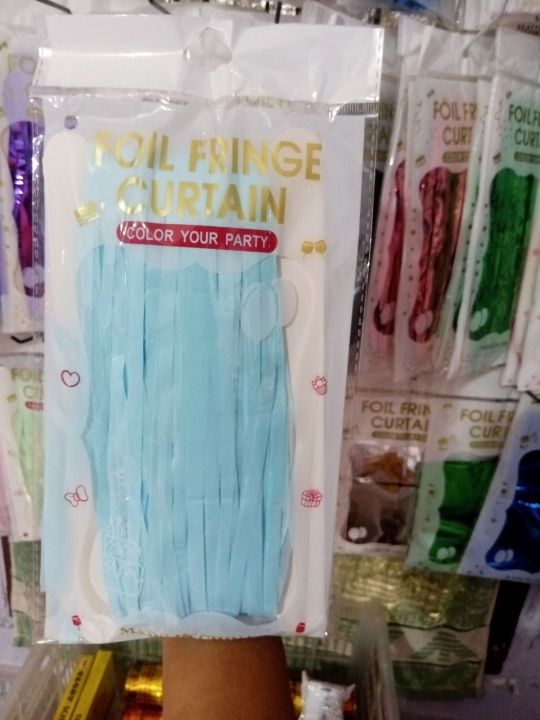 tirai Rumbay warna pastel/tirai dekorasi/tirai pesta/tirai ulang tahun ...