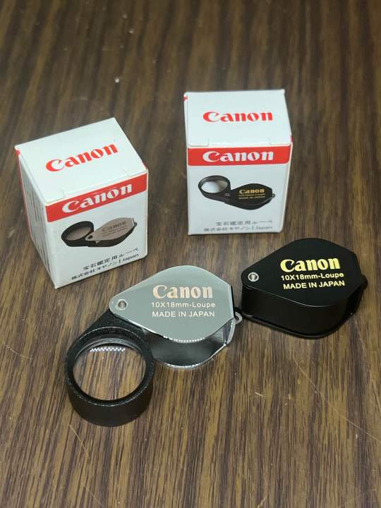 กล้องส่องพระ Canon 10x18mm-loupe คุณภาพดี เลนส์2 ชั้น เลนส์แก้วส่องชัด ...