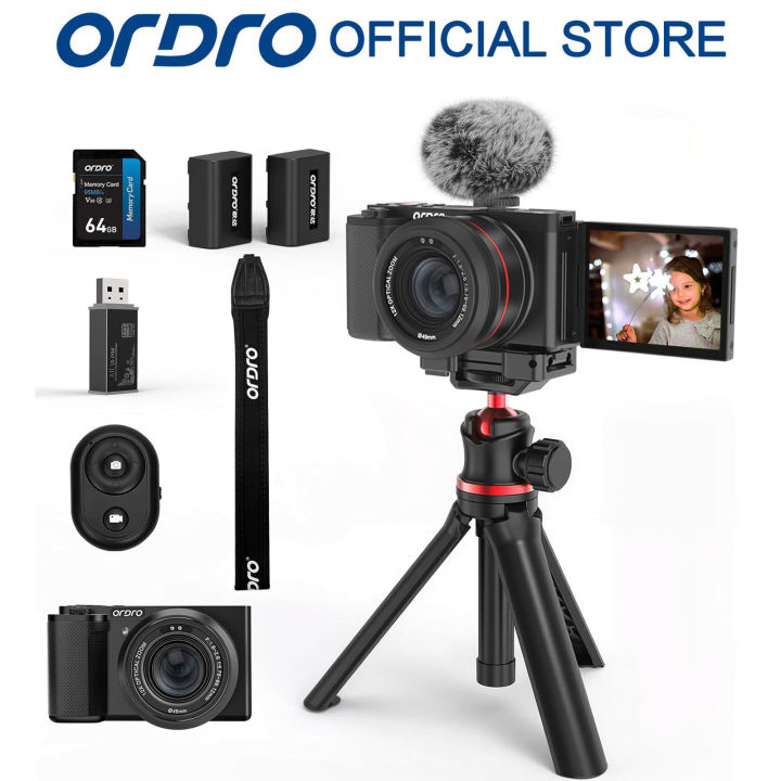 ORDRO G730 5K Digital Cameras for Photography 64MP 12X Optical Zoom ...