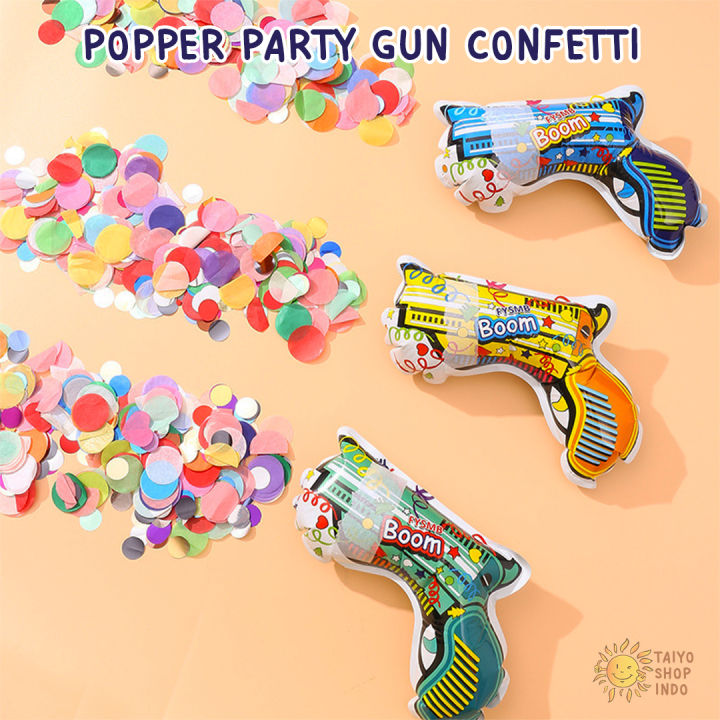 TAIYO Party Popper Gun Confetti Pistol Konfeti Pesta Petasan Kertas ...