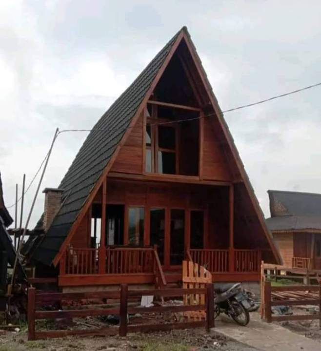 Rumah Kayu Model segitiga | Lazada Indonesia