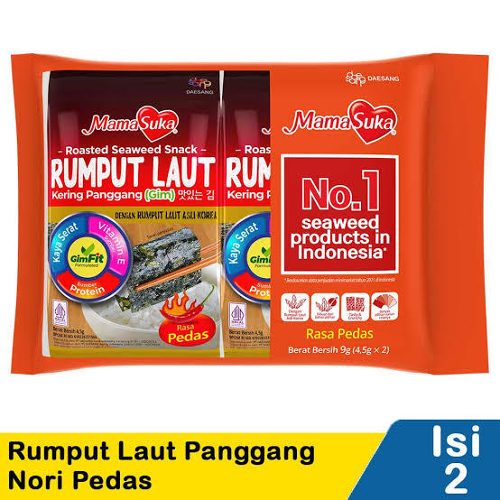 rumput laut mamasuka nori rumput laut roasted seaweed snack | Lazada ...