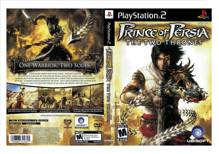 PS2 Permainan DVD Prince of Persia - The Two Thrones | Lazada
