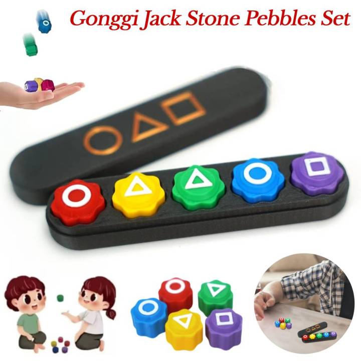 Gonggi Korean Game Stones Catching Toy Korean Gonggi Game Set New ...