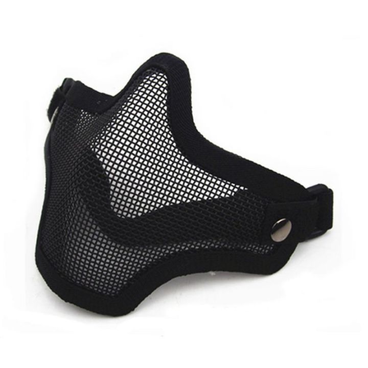 Field Wargame Tribal Mask Half Face Net Mesh Hunting Tactical ...