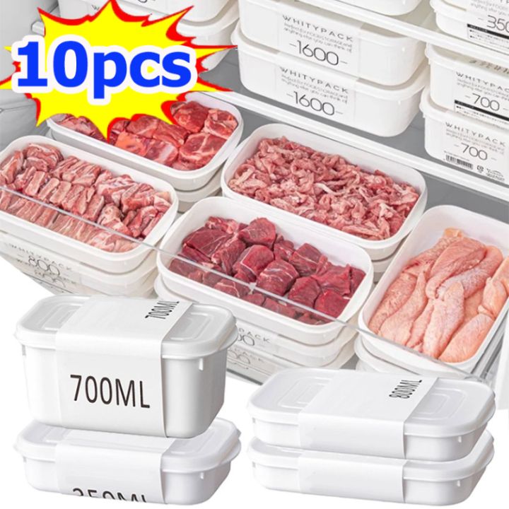 10pcs Sealed Food Grade PP Fresh-keeping Box / Japanese Style ...