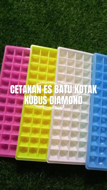 (BISA COD) CETAKAN ES BATU KOTAK KUBUS 96 GRID / CETAKAN COKLAT AGAR ...