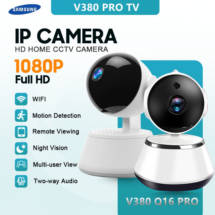 SAMSUNG 2023 V380 Q16 PRO CCTV Camera Wifi Connect to Phone 1080P IP ...