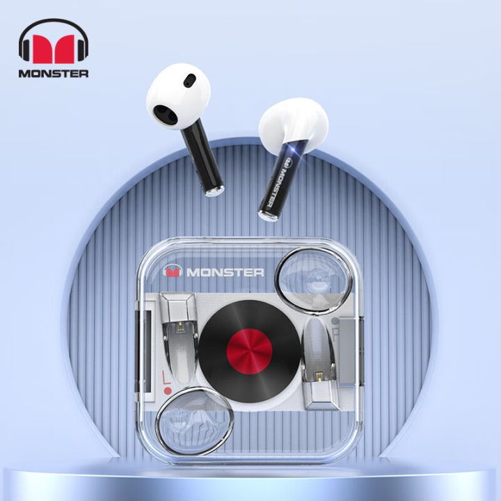 Monster XKT01 Bluetooth 5.2 TWS หูฟังเบสแน่นๆ หูฟังบลูทูธ หูฟัง ENC TWS ...