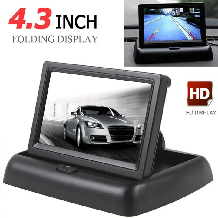 EKLEVA 4.3 Inch Folding Screen Car Monitor for Rear View Camera ...