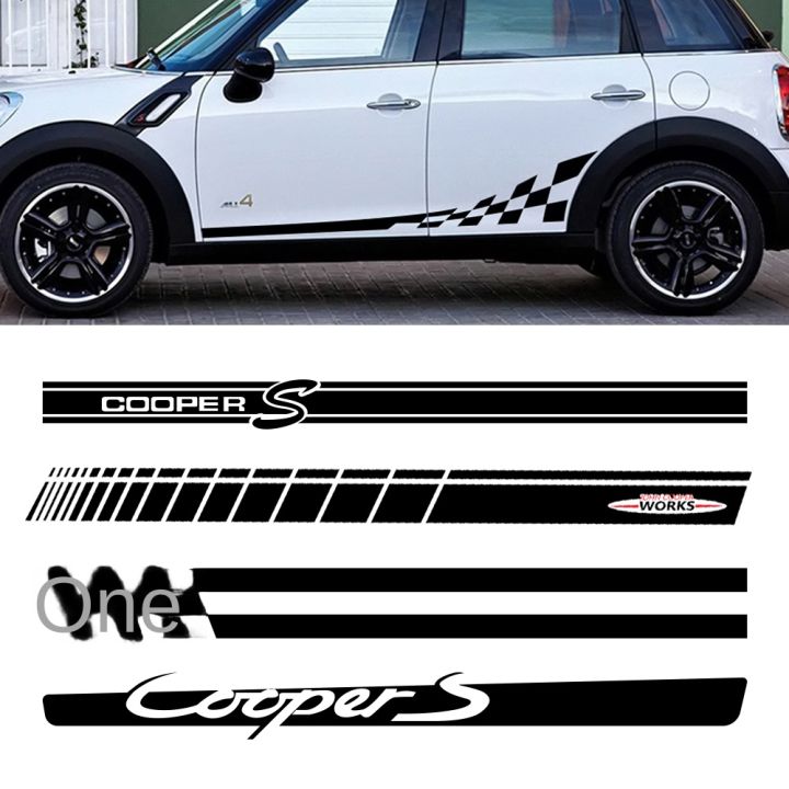 Car Door Side Sticker For Mini Cooper S JCW Clubman R55 R56 R60 F54 F55 ...