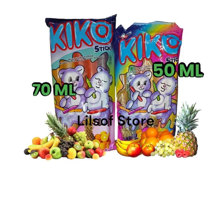 KIKO Stick Ice 70 ml Isi 10 Pcs Kiko 50 ml Harga Per Pack Kiko Kecil Kiko BesarJajanan Dingin ...