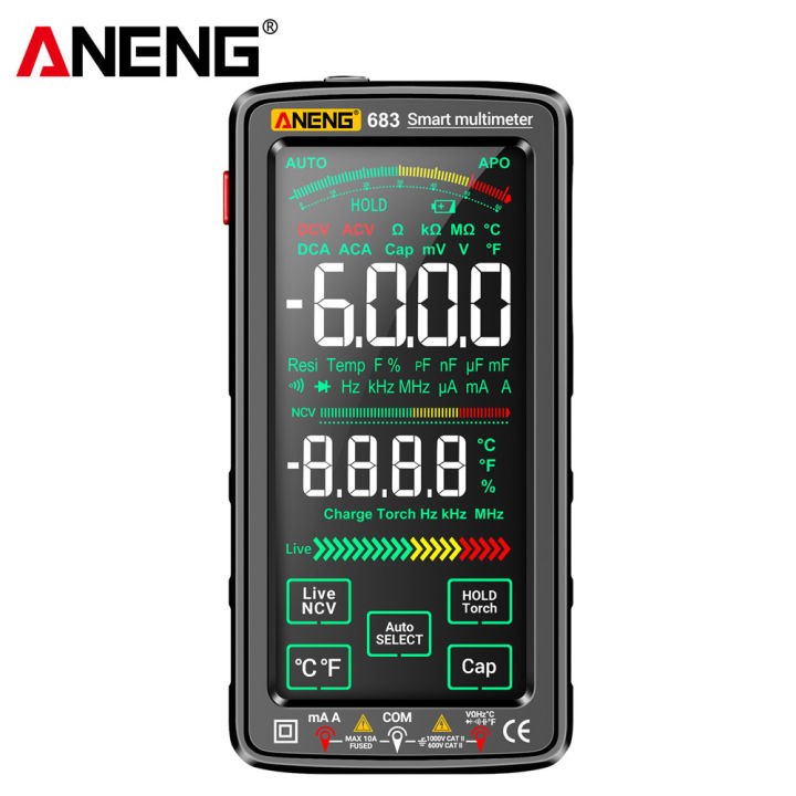 ANENG 683 6000 Counts Professional Multimeter AC/DC Voltage Test ...