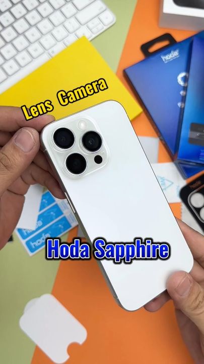 Cường lực Camera iPhone 15 Pro/15 Pro Max Hoda Sapphire Lens PVD có ...