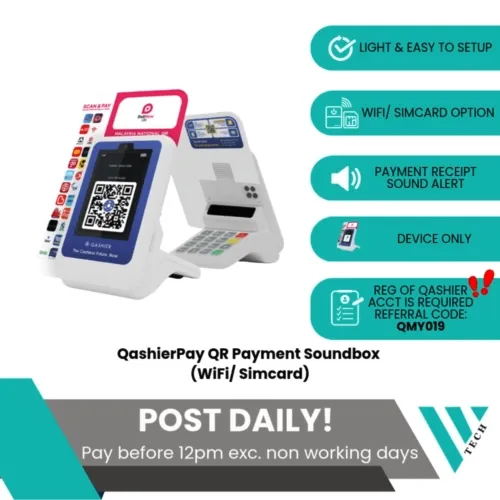 QashierPay QRPay Soundbox eWallet Touch n Go MAE GRAB | Lazada