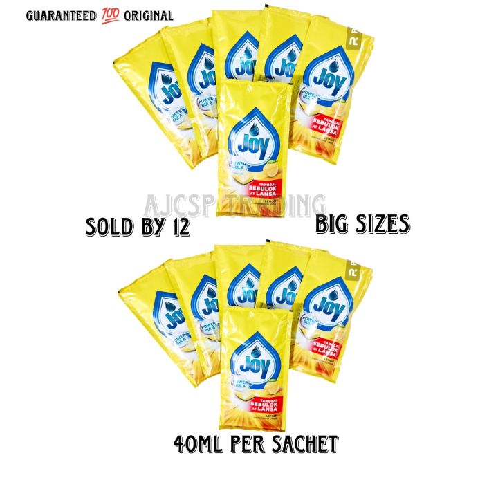 12 Pcs Joy Dishwashing Liquid 45 mL | Lazada PH