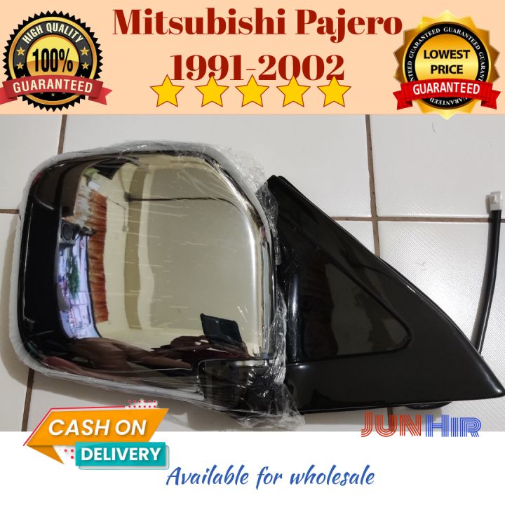 SIDE MIRROR MITSUBISHI PAJERO CHROME POWER 1991 1992 1993 1994 1995 ...