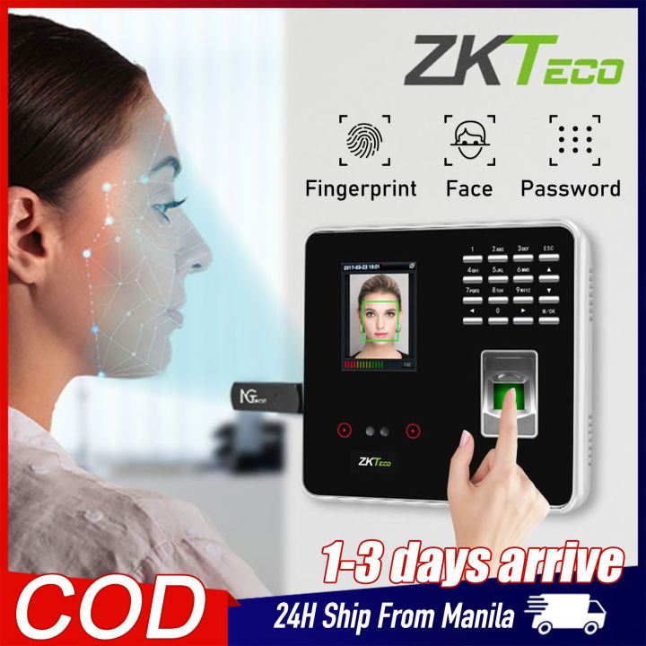 Biometrics Time Attendance Machine with Wifi Original ZKTECO Biometric Fingerprint Password Face ...