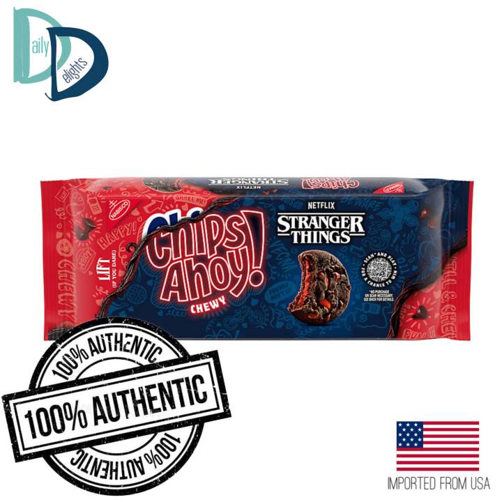 CHIPS AHOY! Limited Edition Stranger Things Chewy Chocolatey Strawberry ...