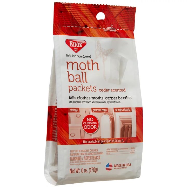 Enoz Cedar Scented Moth Ball Packets, 170g[ Made in USA ] | Lazada