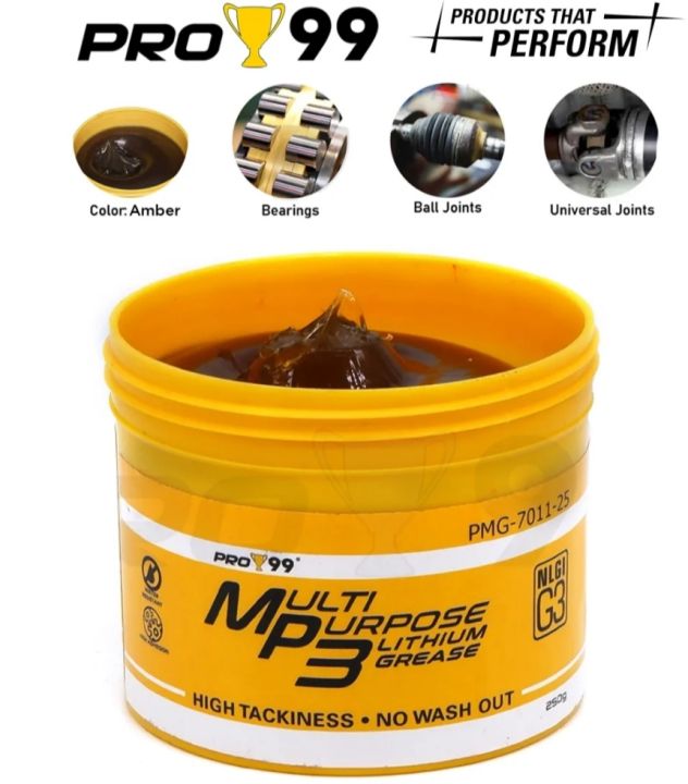 PRO99 MULTI PURPOSE 3 LITHIUM, CALCIUM GREASE 250G | Lazada PH