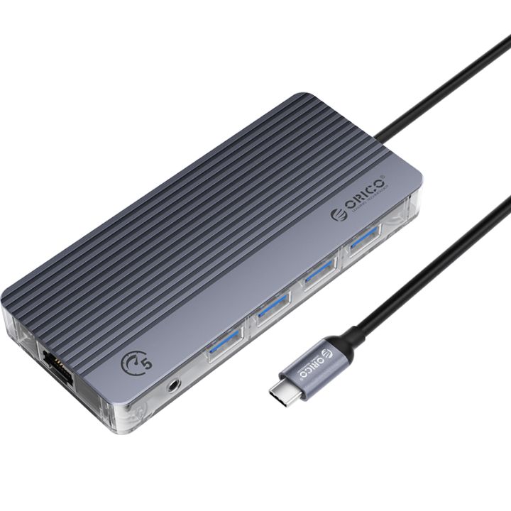 ORICO USB HUB Transparent Type C Dongle 11 in 1 to Multi USB 3.0 HDMI ...