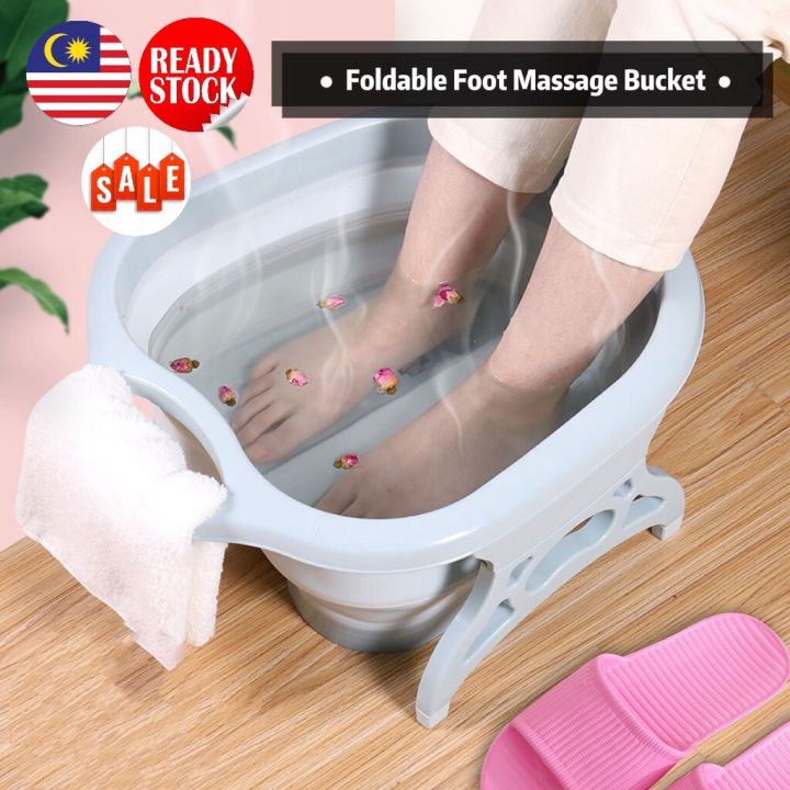 🇲🇾READY STOCK | Foldable Foot Massage Bucket | Foot Spa Bucket | Spa ...