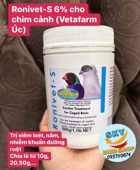 Ronivet S 6% dành cho chim cảnh hủ chia lẻ 10g 20g 50g | Lazada.vn