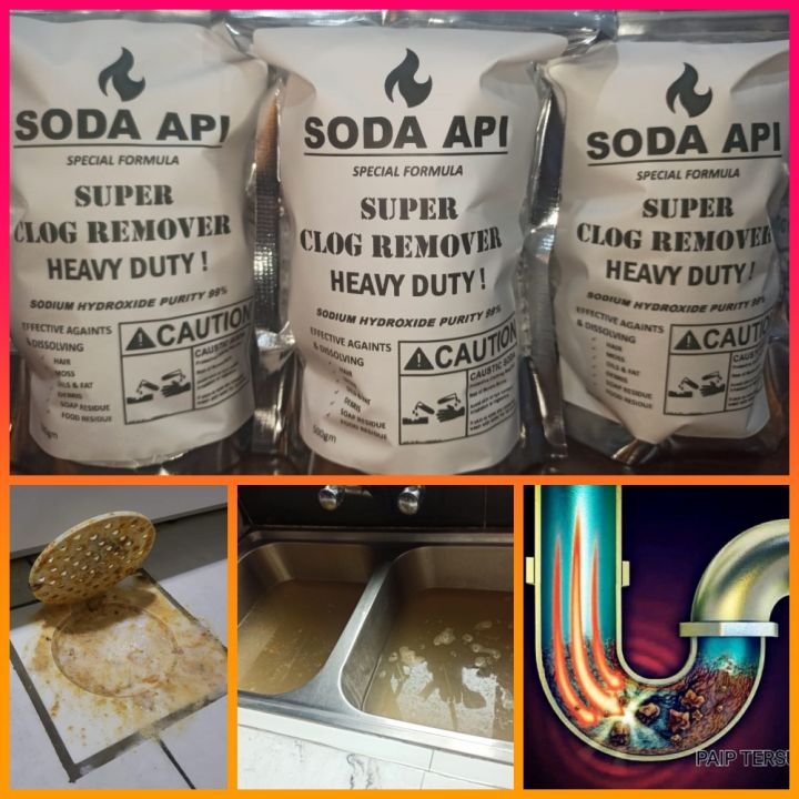 MURAH! SODA API UBAT SUMBAT SINKI, TANDAS, BILIK AIR] SUPER CLOG ...