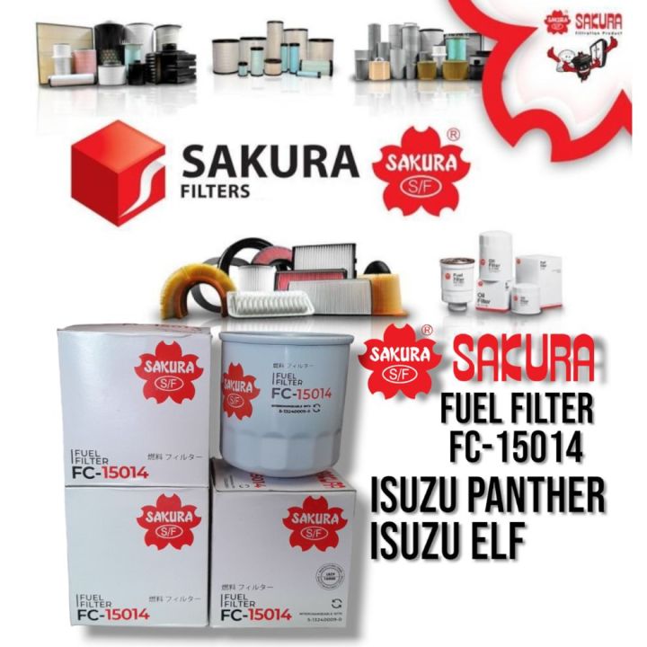 Fuel Filter Solar Isuzu Panther, Isuzu Elf Sakura FC-15014 | Lazada ...