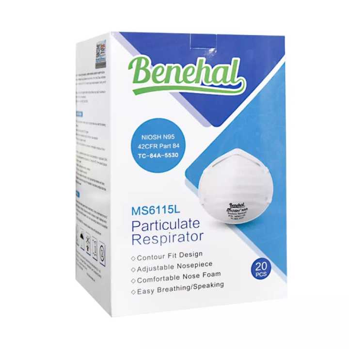 BENEHAL N95 MASK (NIOSH APPROVED) | Lazada Singapore
