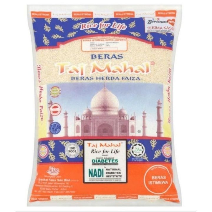 Faiza Herba Ponni Taj Mahal & Kashmir Basmathi Rice | 5kg Beras | Lazada