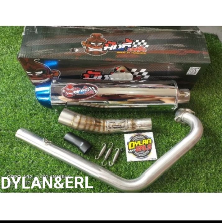 HUN OPEN PIPE 2IN1 WITH SILENCER FOR SUZUKI RAIDER 150 CARB (Racing ...