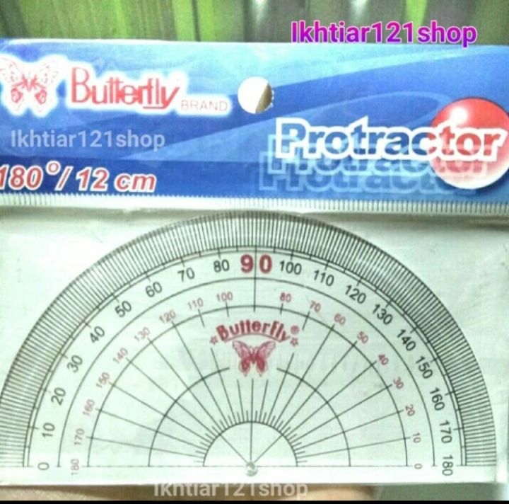 Busur Derajat baterfly 180 derajat 12 cm | Lazada Indonesia