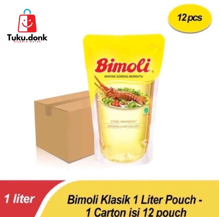 Bimoli Minyak Goreng 1 Liter isi 12 pcs | Lazada Indonesia