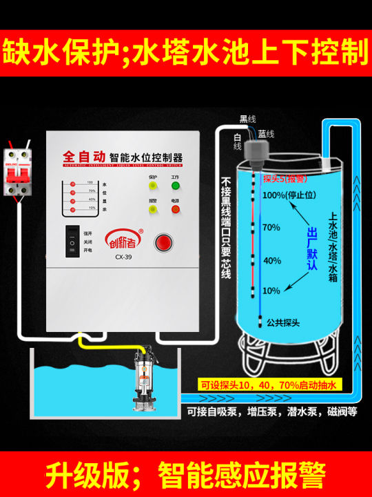 Smart Automatic Water Tank Water Level Controller 220V Pump Motor ...
