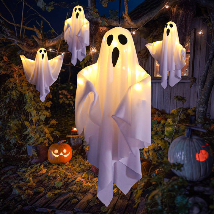 2024 LED Glow Ghost Party Halloween Decoration for Home Indoor Outdoor ...