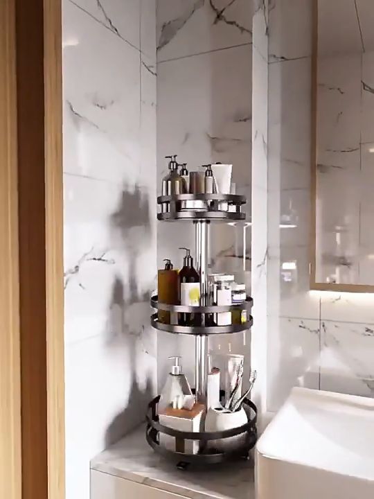 NINI 360° Rotatable Kitchen Rack Seasoning Rack Condiment Rack Spice ...