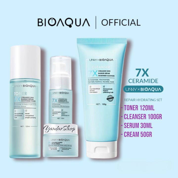 BIOAQUA 7X Ceramide Skin Barrier Repair Moisturize Set 1 Paket Skincare ...