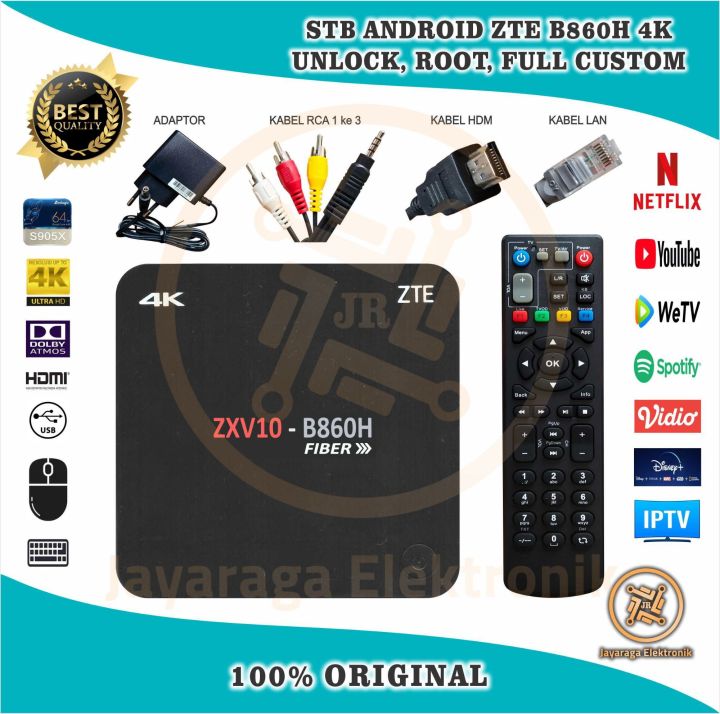 STB Android Smart TV BOX ZTE B860H 4K Hybrid Full Custom Plug And Play ... STB Android Smart TV BOX ZTE B860H 4K Hybrid Full Custom Plug And Play ...