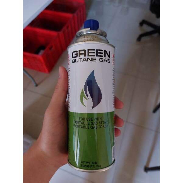 GREEN Butane Gas Canister 220 G | Lazada PH