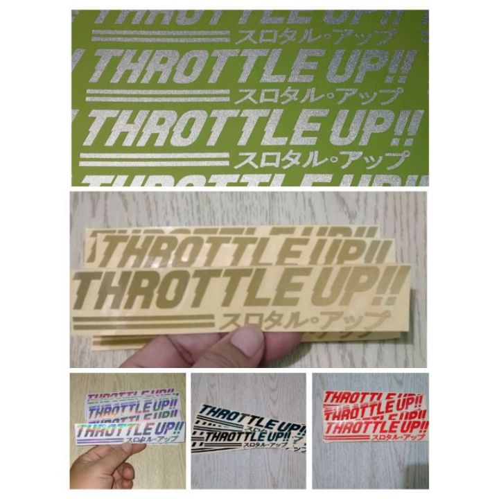 sticker cutting THROTTLE UP kanji | Lazada Indonesia